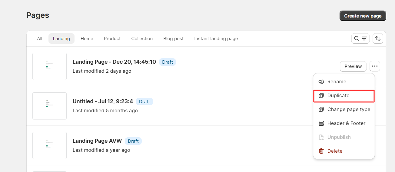 Basic settings of a page - Help Center
