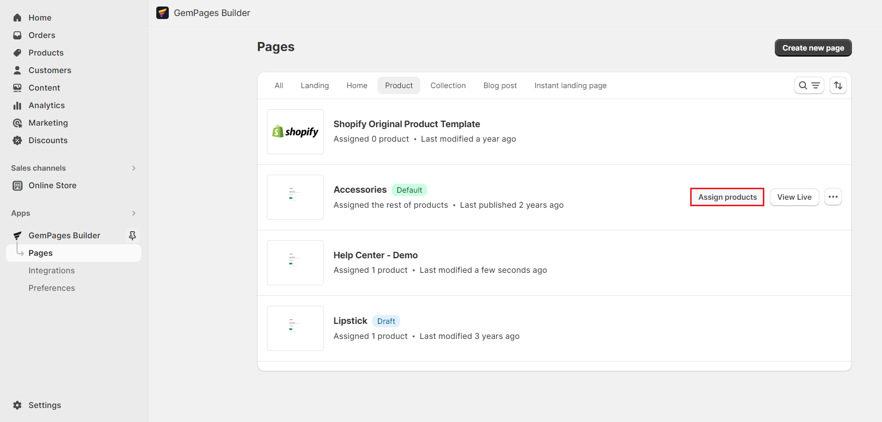 [V6] Assign Products to a Specific Template - Help Center