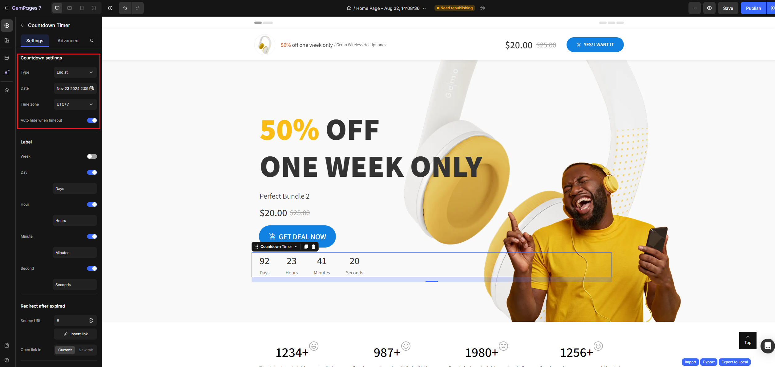 Countdown Timer Element - Help Center