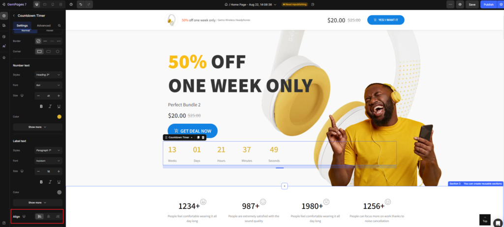 Countdown Timer Element - Help Center