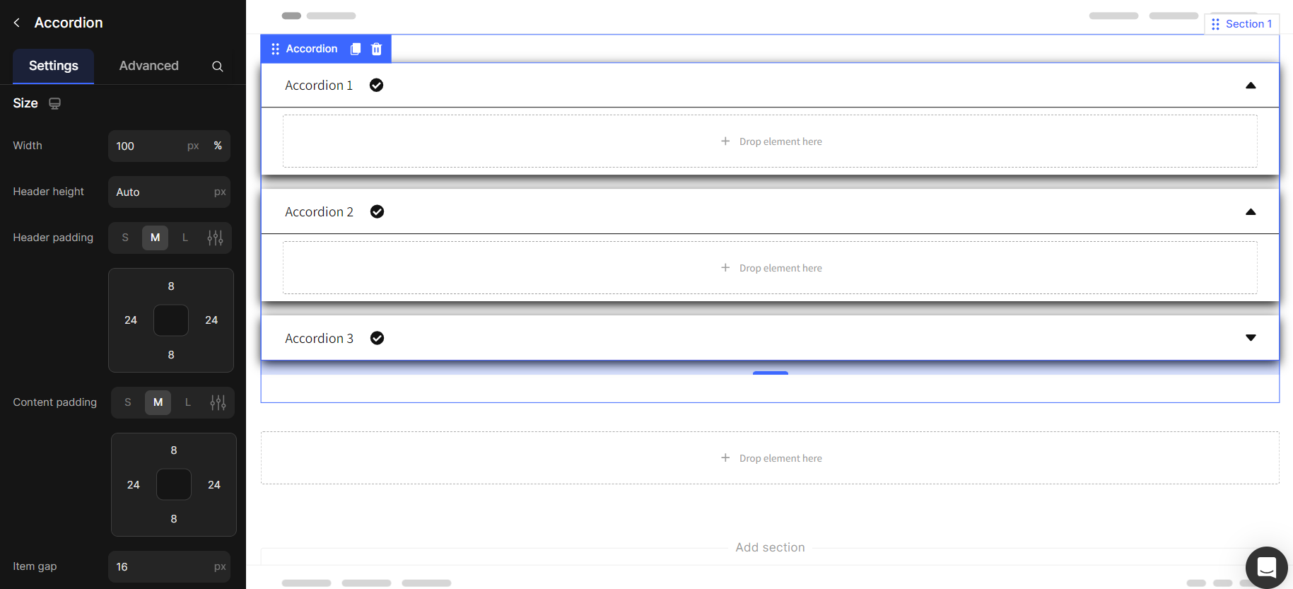 Accordion Element - Help Center