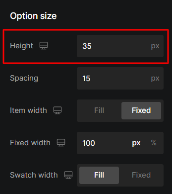 Design Color Swatches with Product Variants & Swatches Element - Help ...