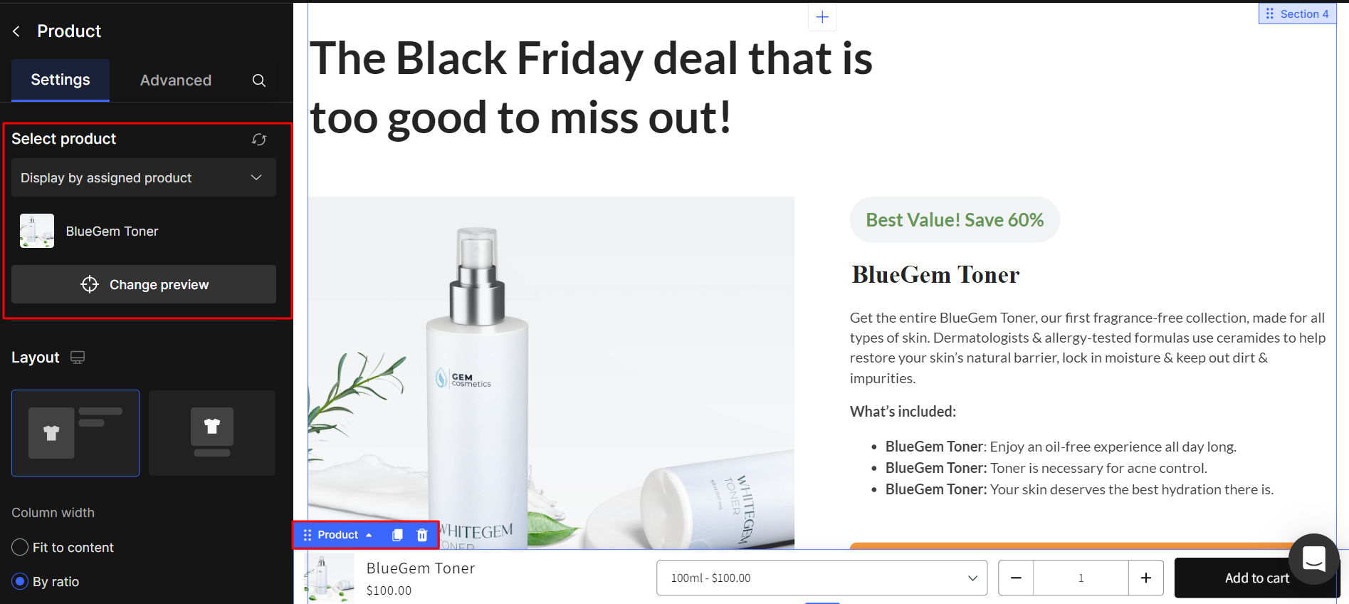 Sticky Add-to-Cart Element - Help Center