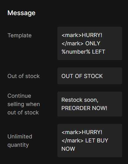 Stock Counter Element - Help Center