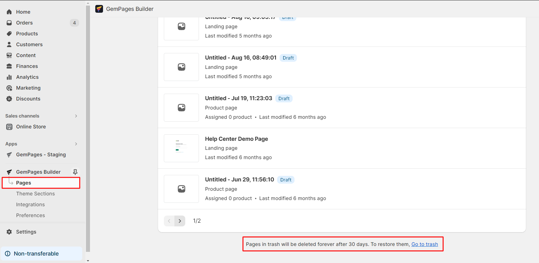 Restore your Deleted Page - Help Center