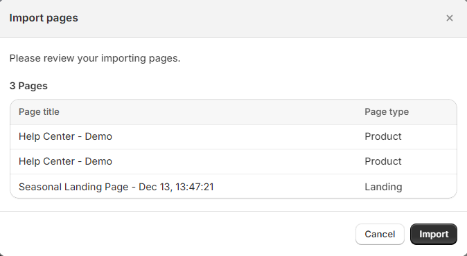 Import and Export Templates - Help Center
