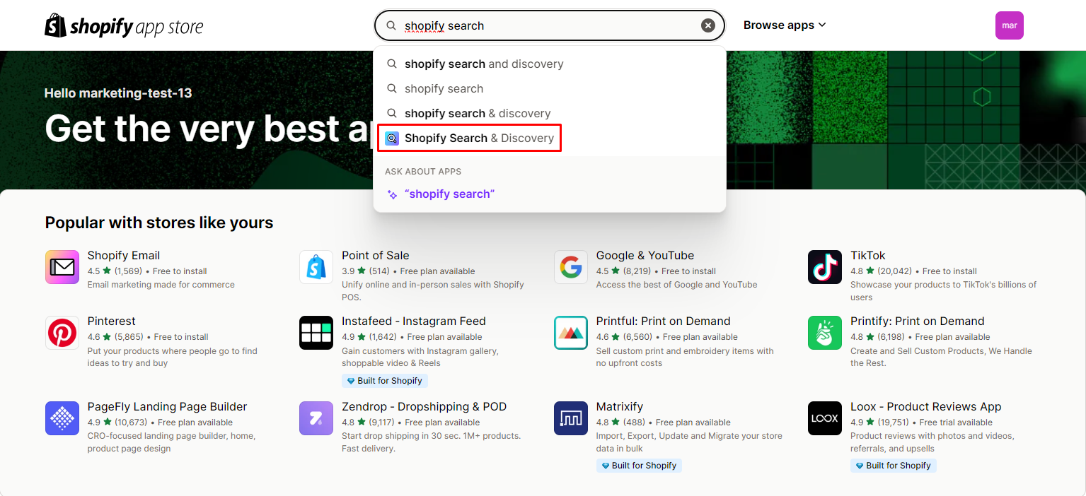 Shopify Search & Discovery - Help Center
