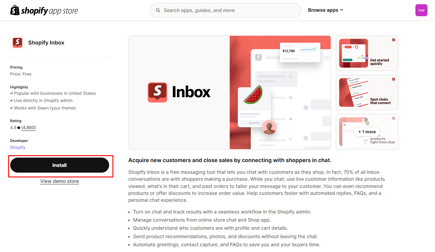 Shopify Inbox - Help Center