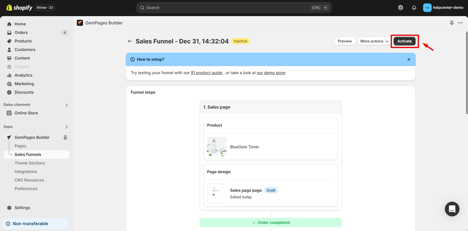 Testing GemPages Upsell Sales Funnel with Shopify Orders & $1 Product ...