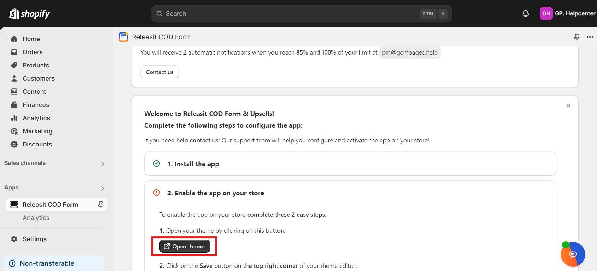 Releasit COD Form & Upsells - Help Center