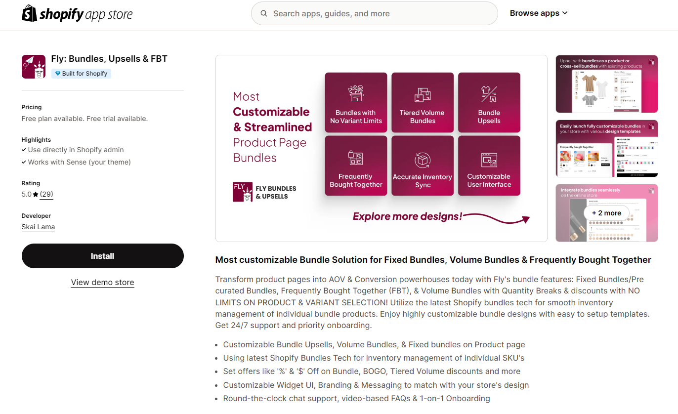 Fly: Bundles, Upsells & FBT - Hilfecenter