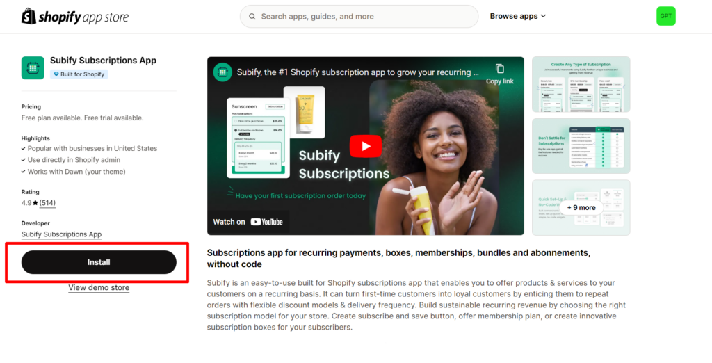 Subify Subscriptions App - Help Center