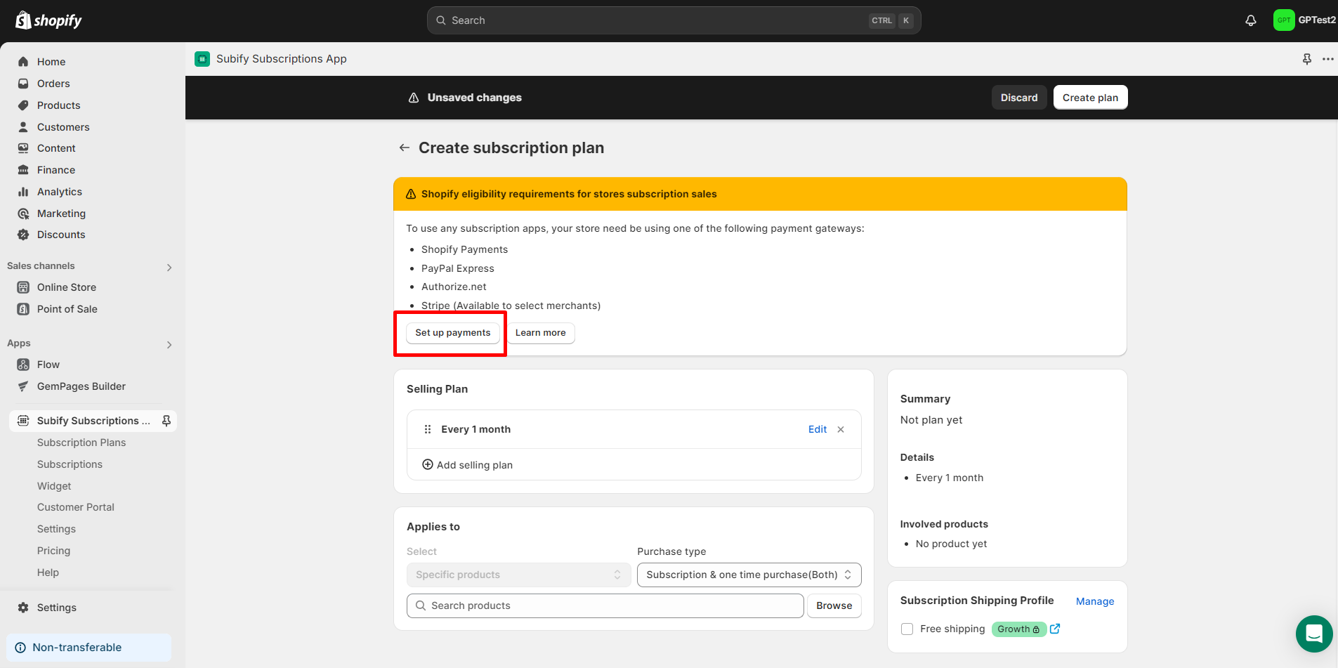 Subify Subscriptions App - Help Center