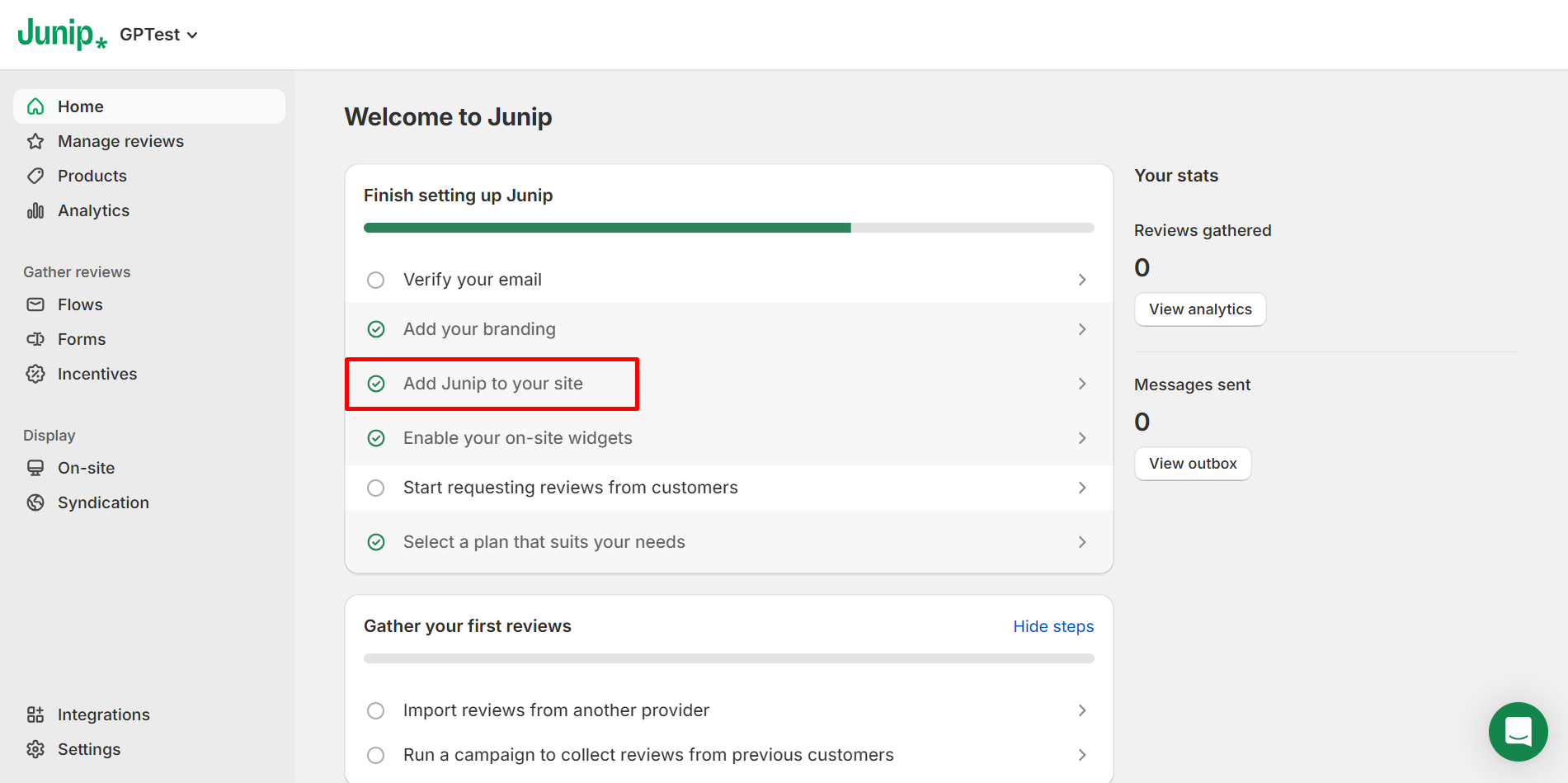 Junip ‑ Product Reviews & UGC - Help Center