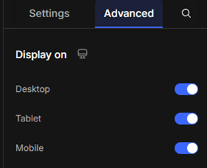 An overview of the Advanced Tab Settings - Help Center