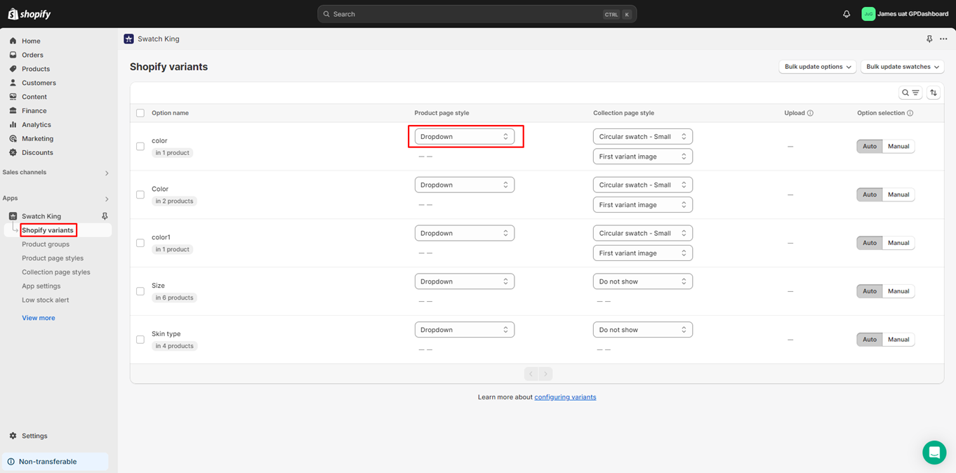 Swatch King: Variants Options - Help Center