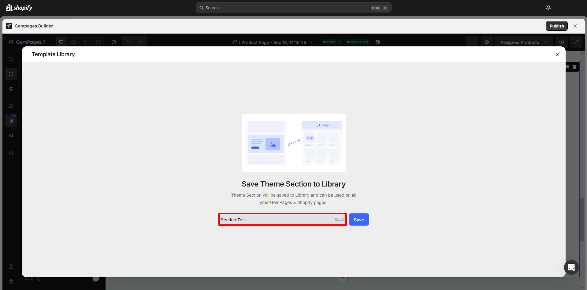 GemPages Theme Section & FAQs - Help Center