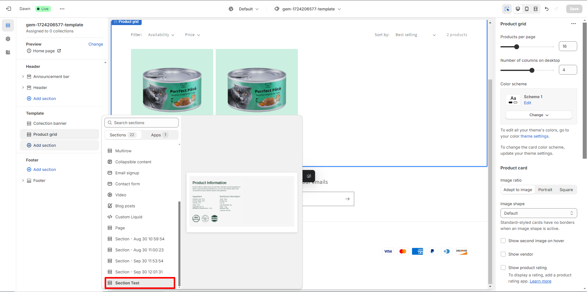 GemPages Theme Section & FAQs - Help Center