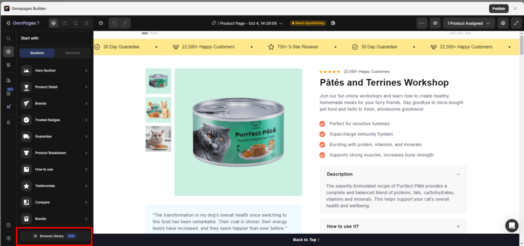 GemPages Theme Section & FAQs - Help Center