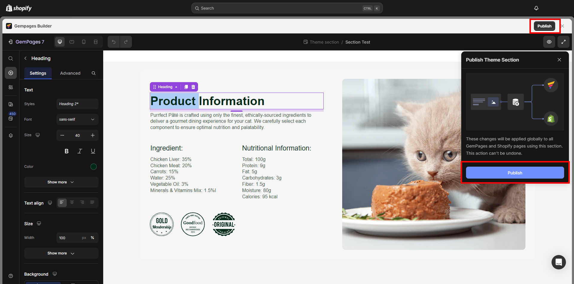 GemPages Theme Section & FAQs - Help Center