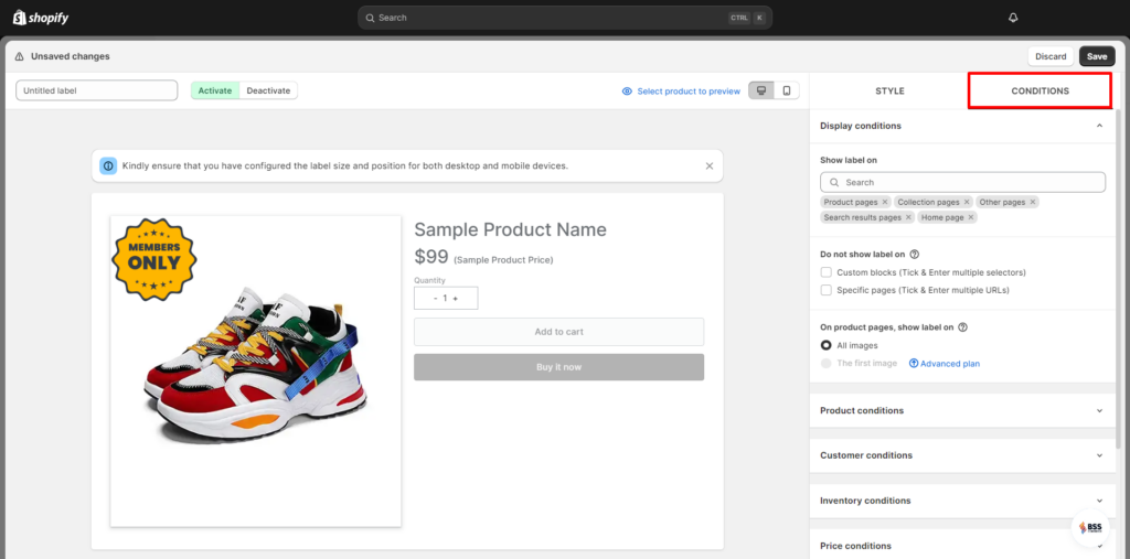 BSS: Product Labels & Badges - Help Center