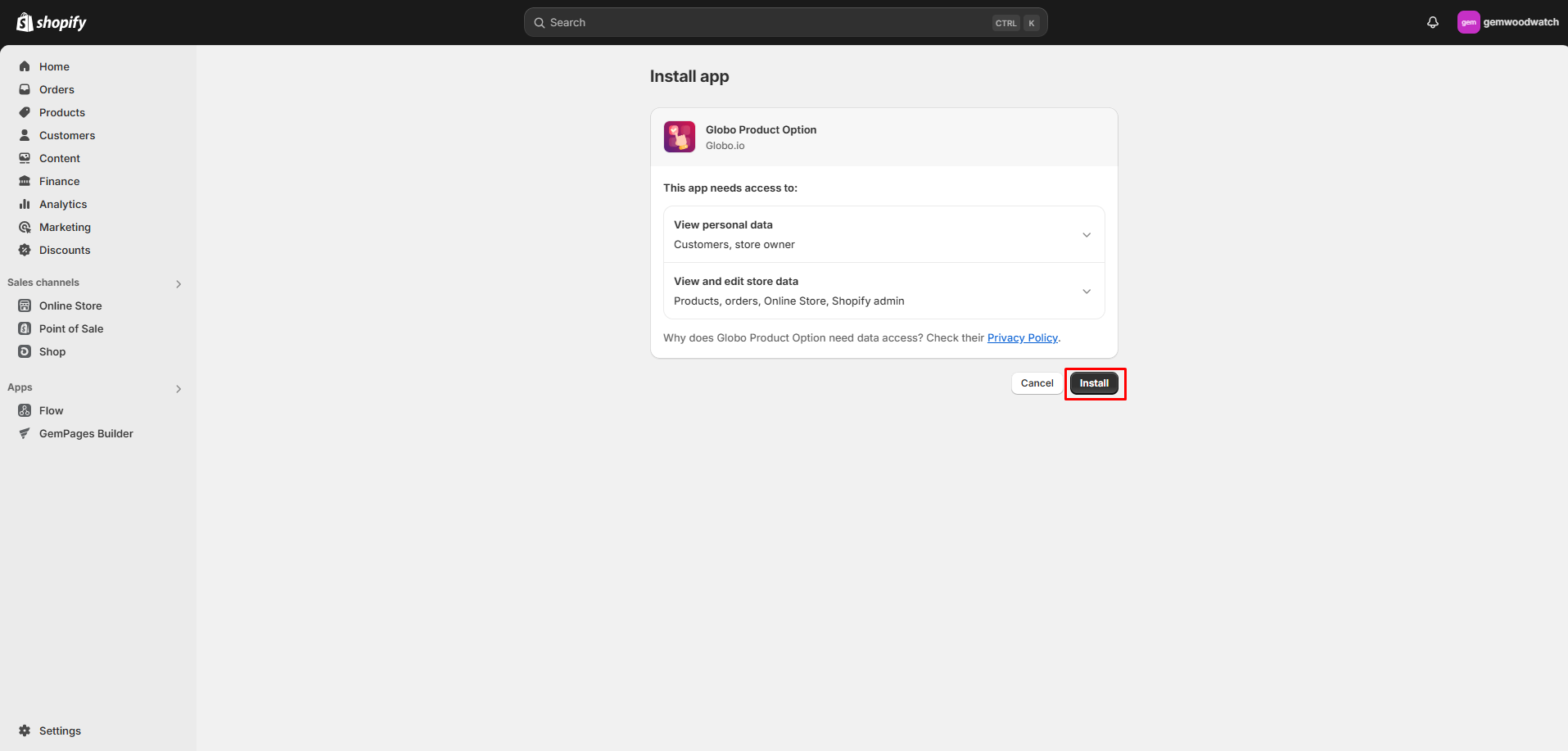 Globo Product Options, Variant - Help Center