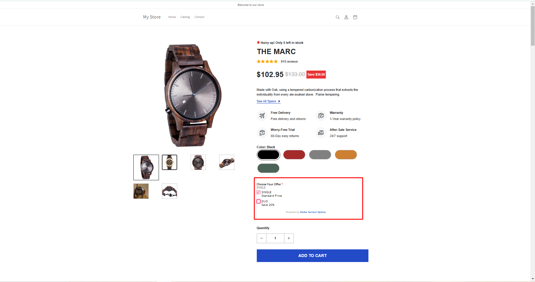 Globo Product Options, Variant - Help Center