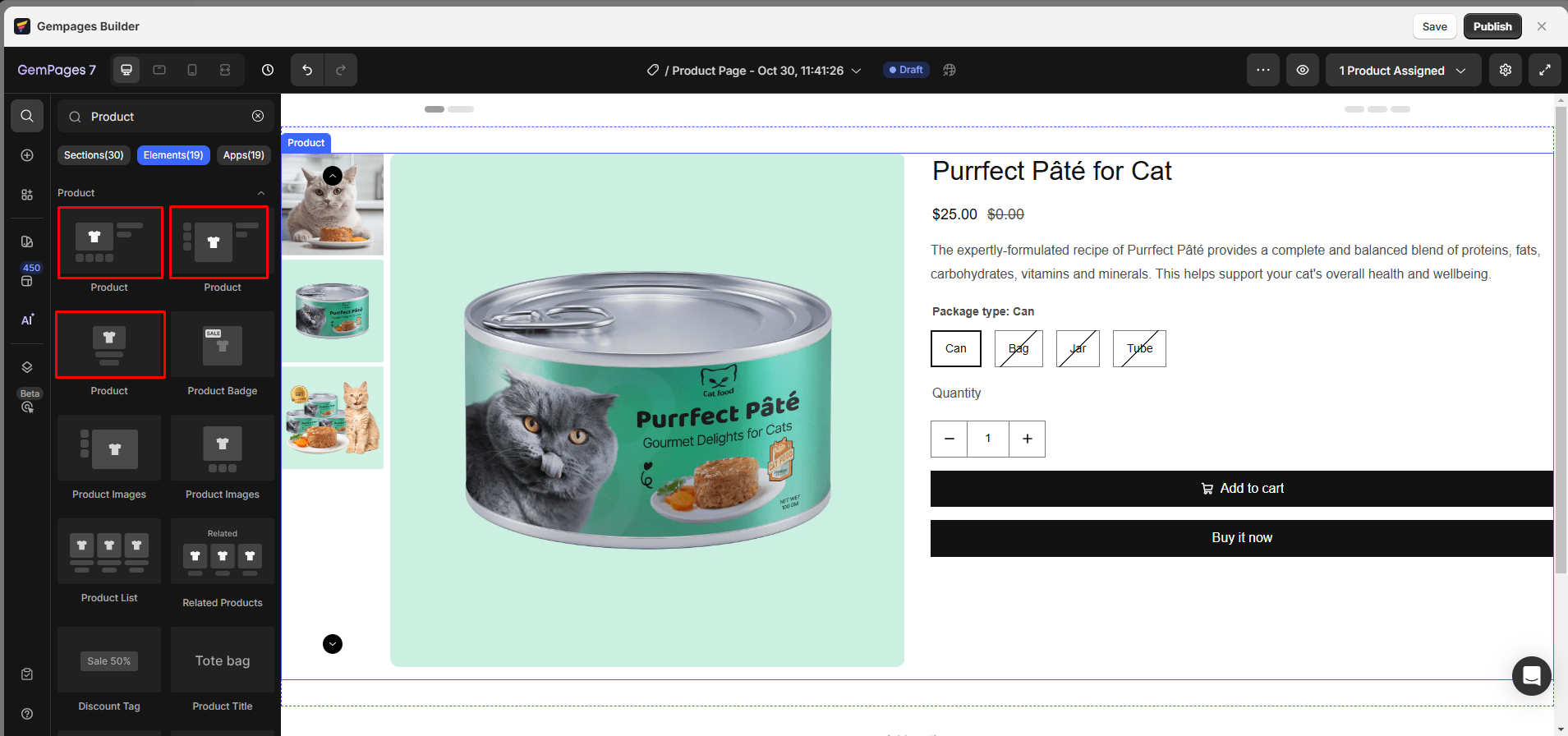 Design a Product Detail Section with Product Elements - Help Center