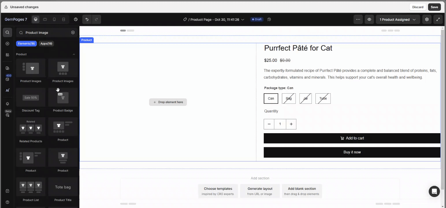 Design a Product Detail Section with Product Elements - Help Center