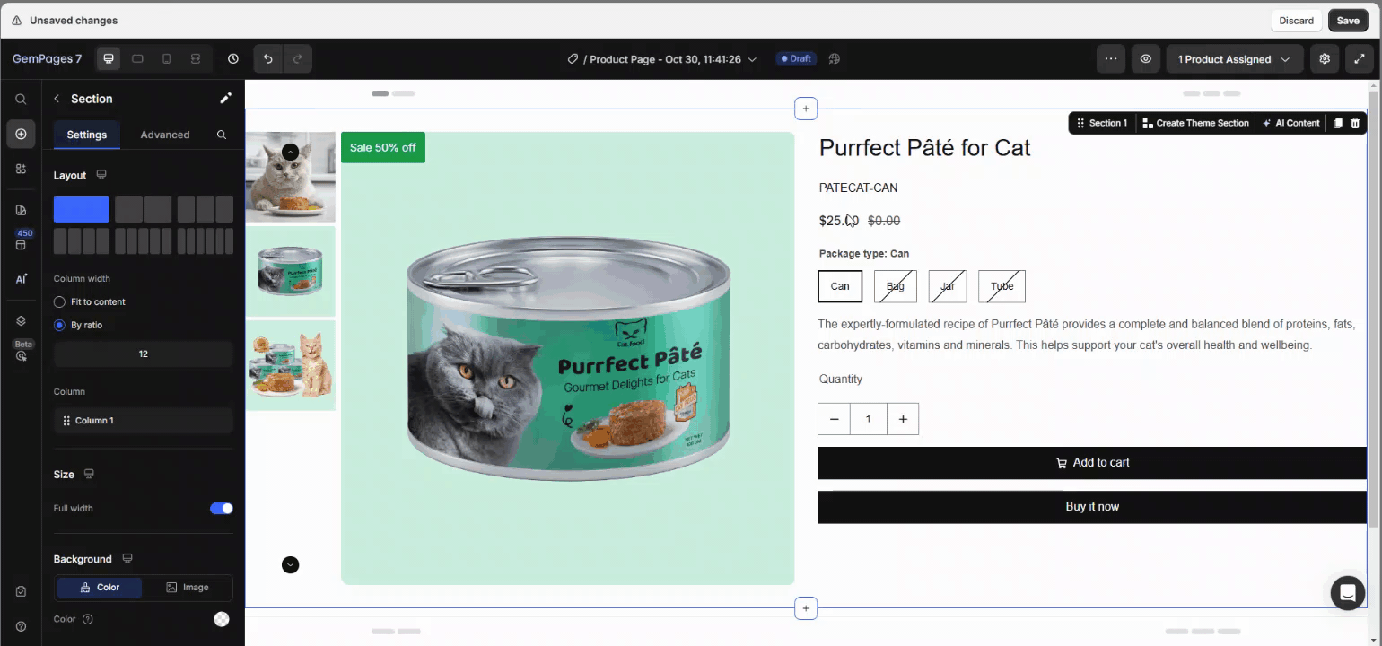Design a Product Detail Section with Product Elements - Help Center