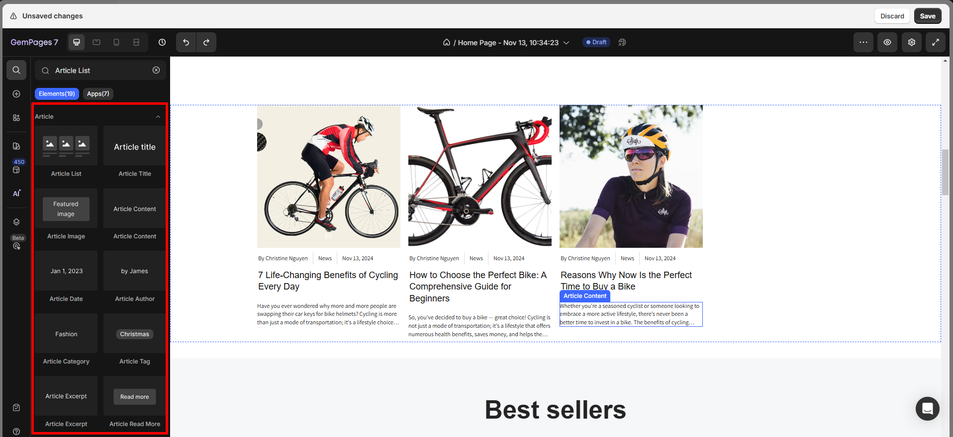 Design Latest Blog Posts Section On Homepage With Article List Element