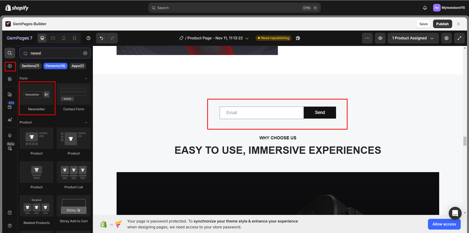 Design Newsletter Signup Form Using Newsletter Element Help Center