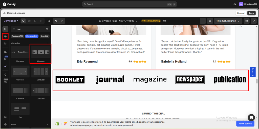 Concevoir la section « En vedette » des logos de marque avec l'élément ...