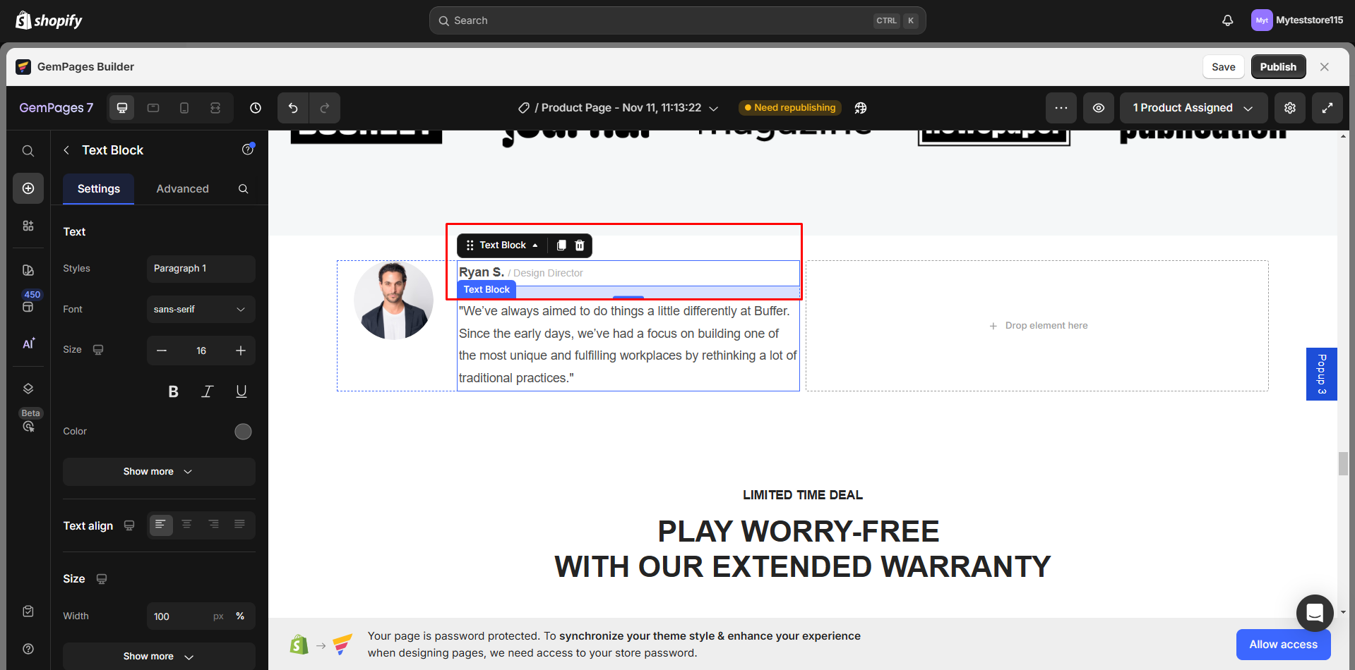 Design Testimonial Section with Carousel Element - Help Center