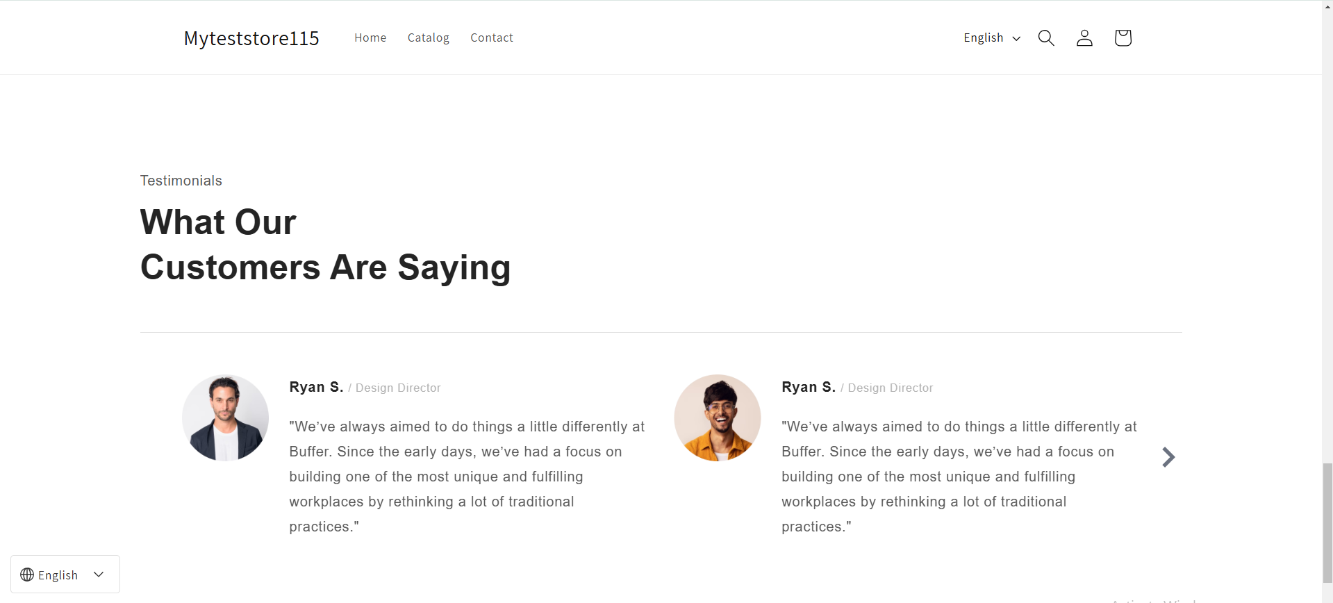 Design Testimonial Section with Carousel Element - Help Center