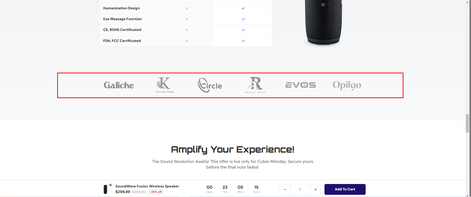 Design "Featured In" Brand Logos section with Marquee Element - Help Center