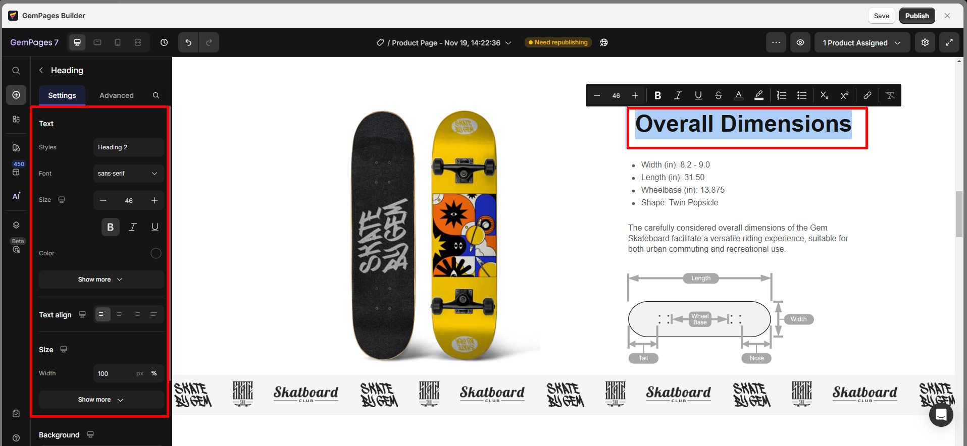 Change Text Styles - Help Center