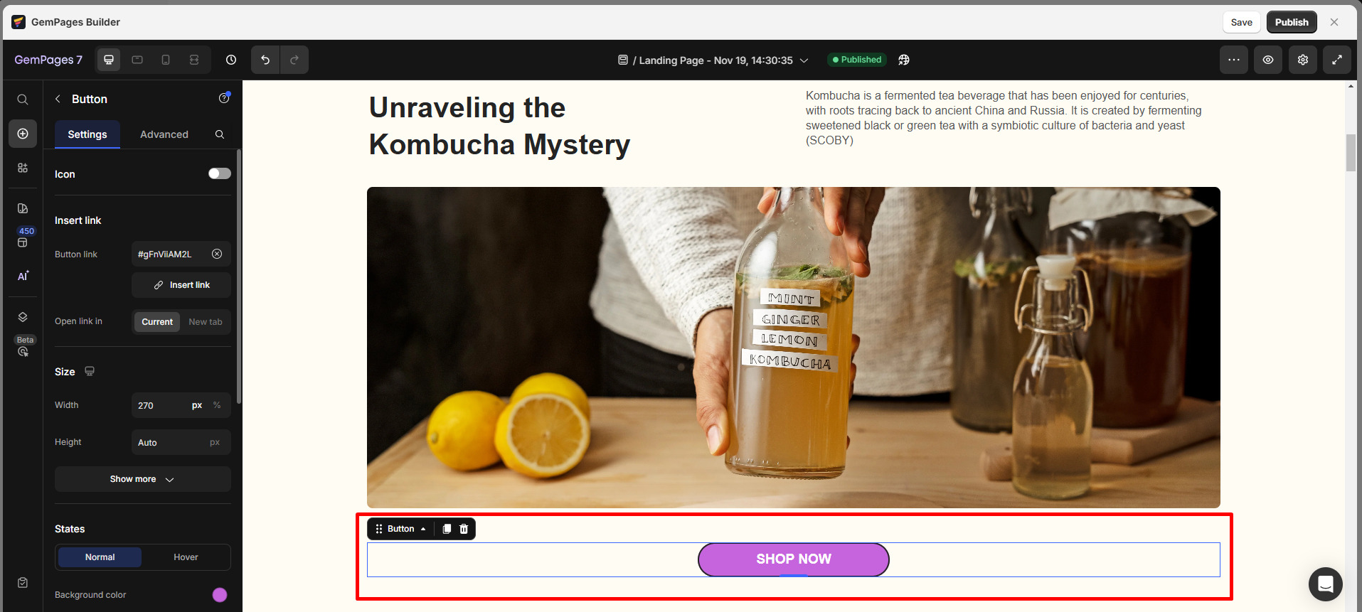 Change the Hover Styles of Button - Help Center