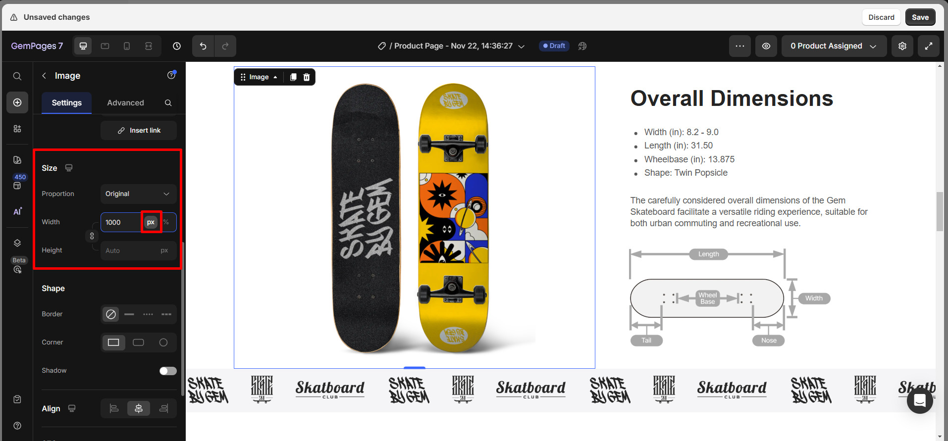 Size & Dimension Overview - Help Center