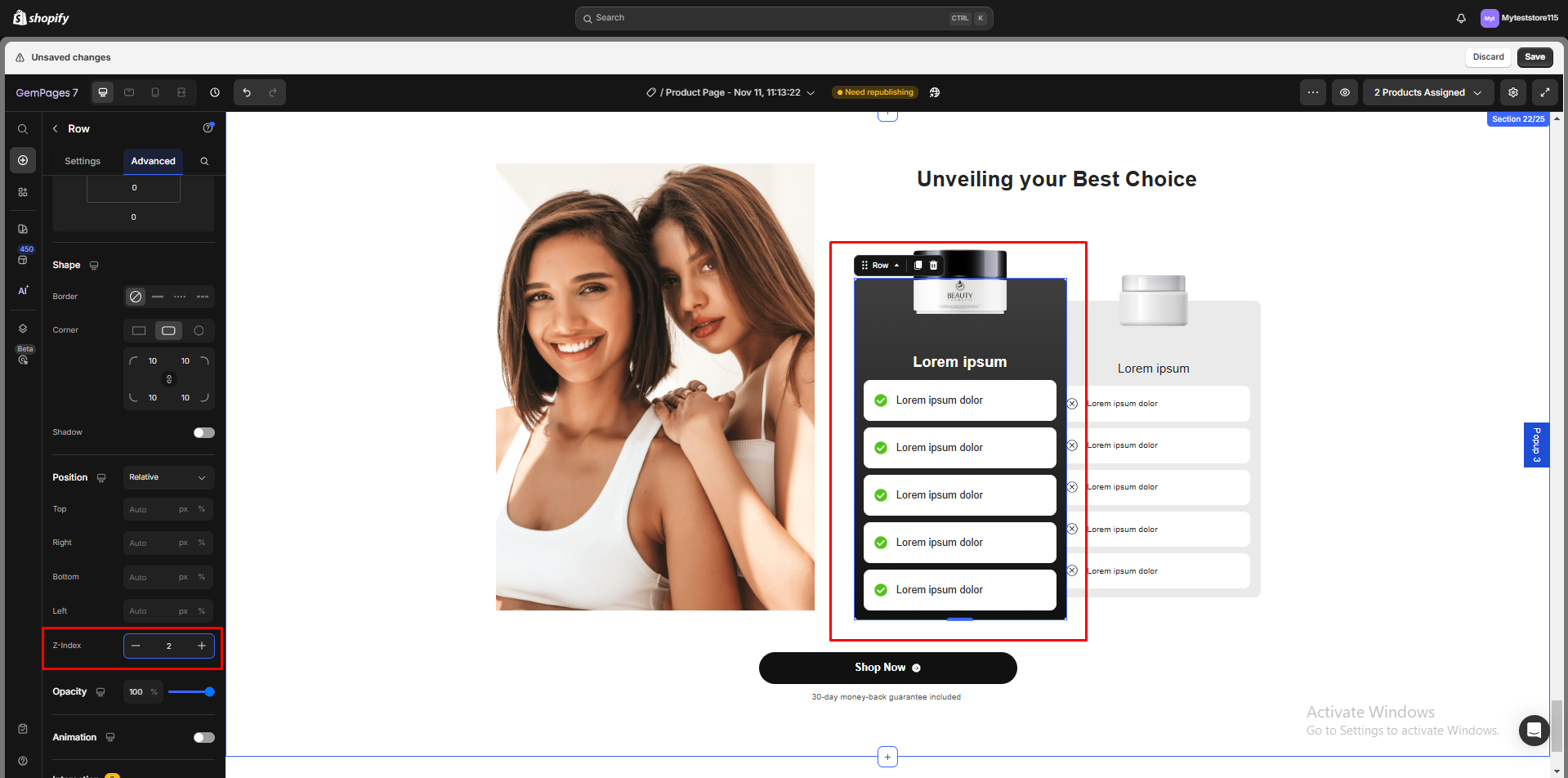 Bring an Element to the Front or Back Using Z-Index - Help Center