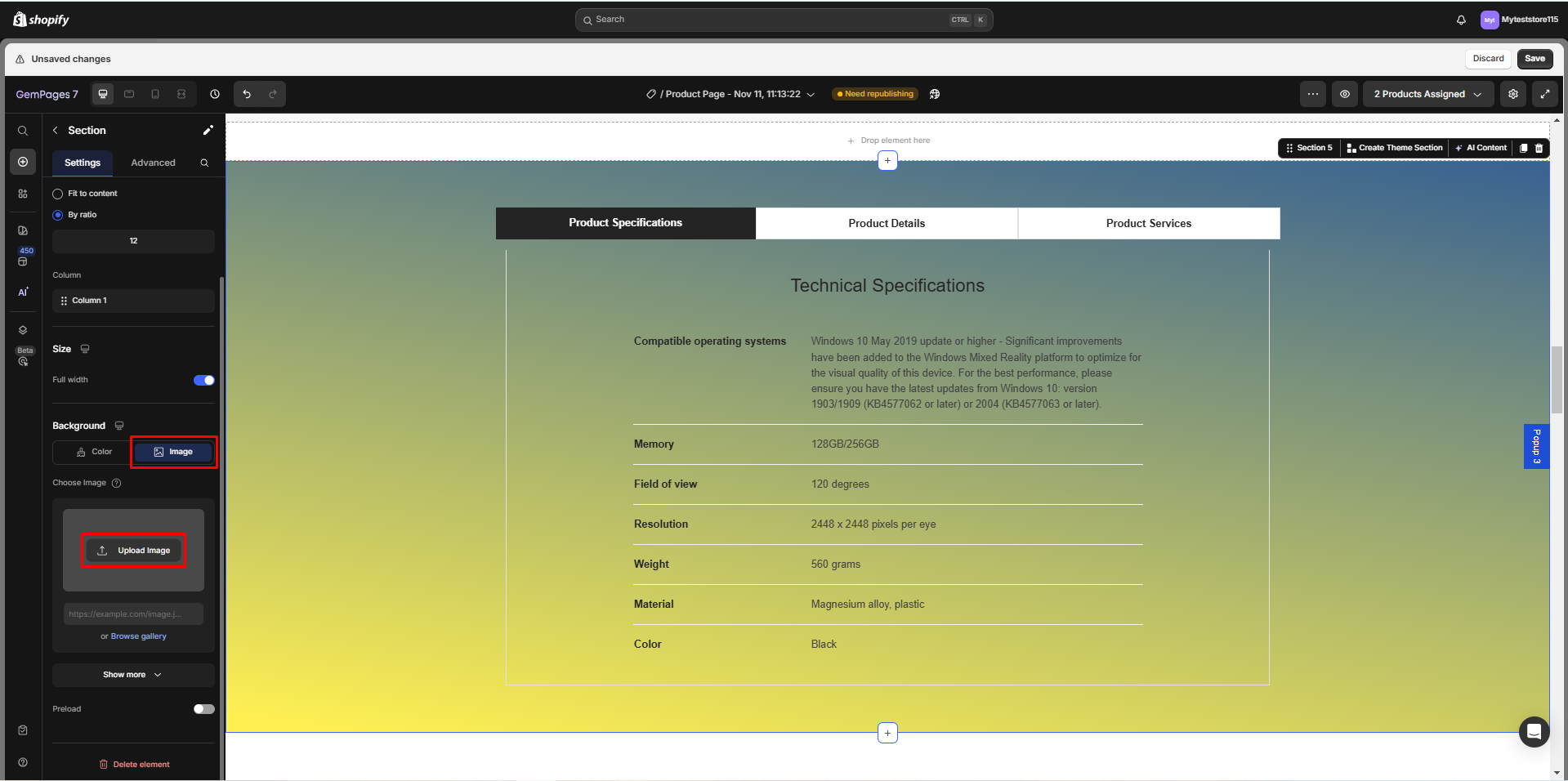 Set Image Background & Color - Help Center