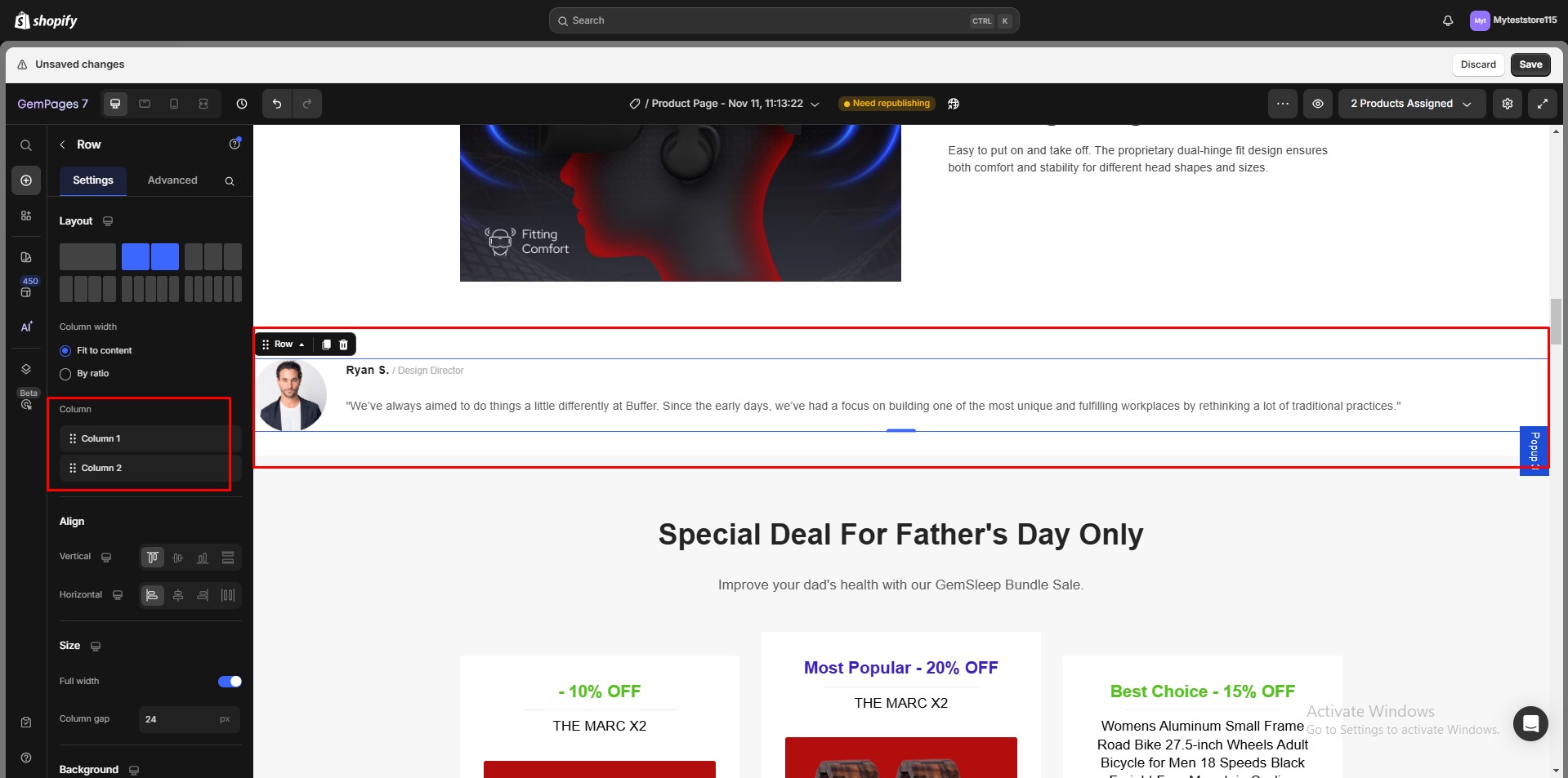 Change the Gap Inside Element - Help Center