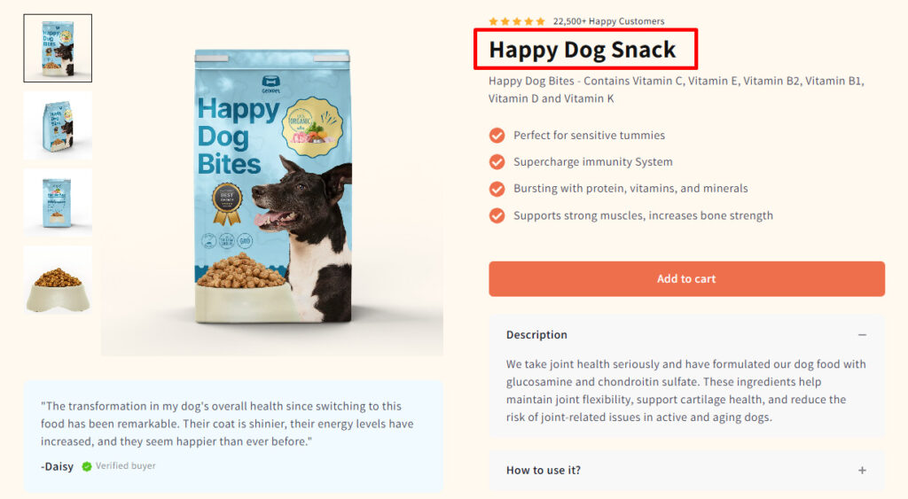 Product Title Element - Help Center