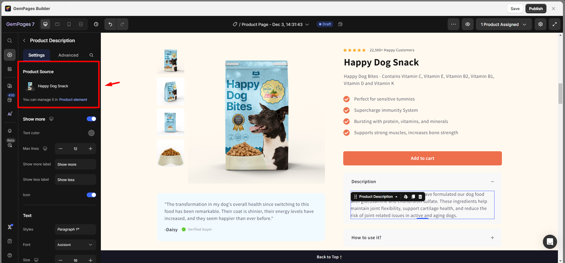 Product Description Element - Help Center