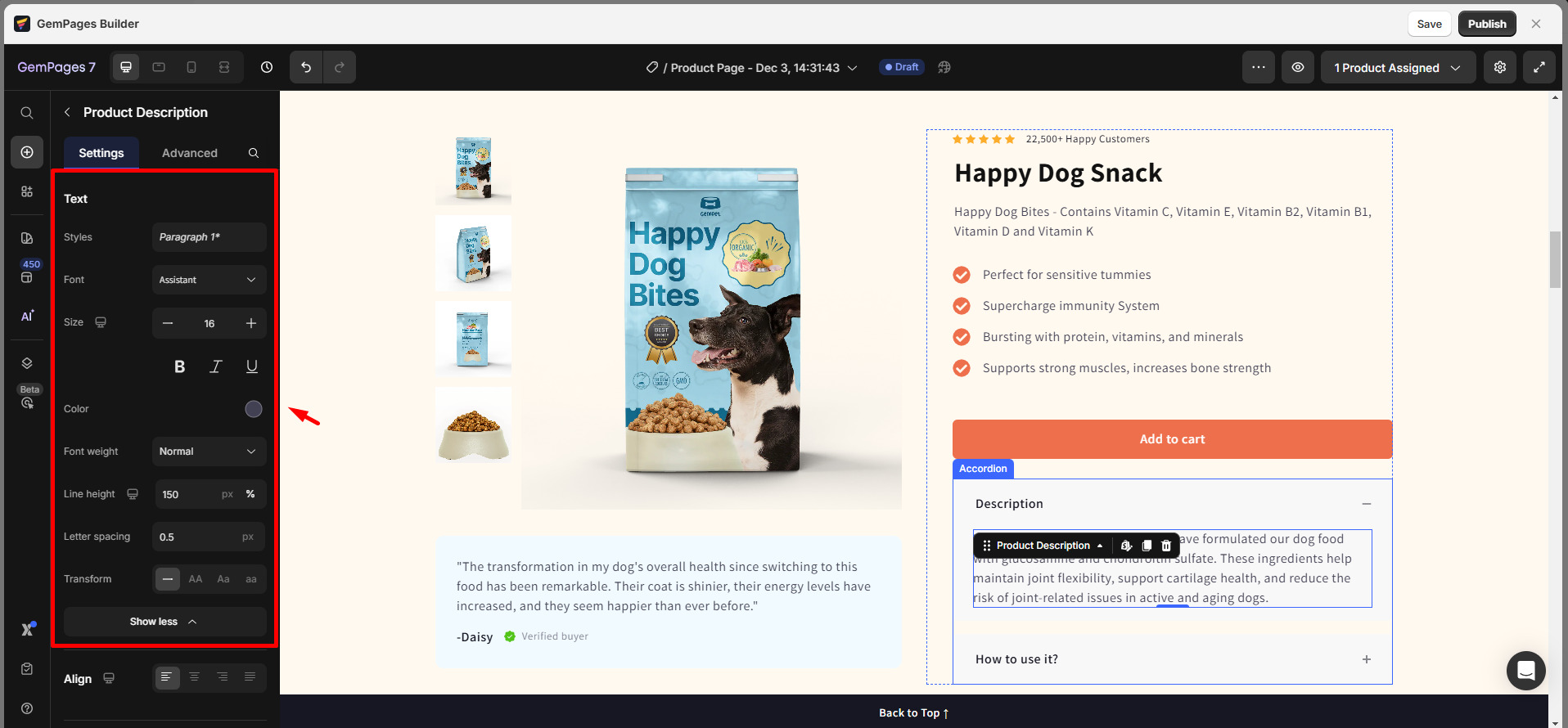 Product Description Element - Help Center
