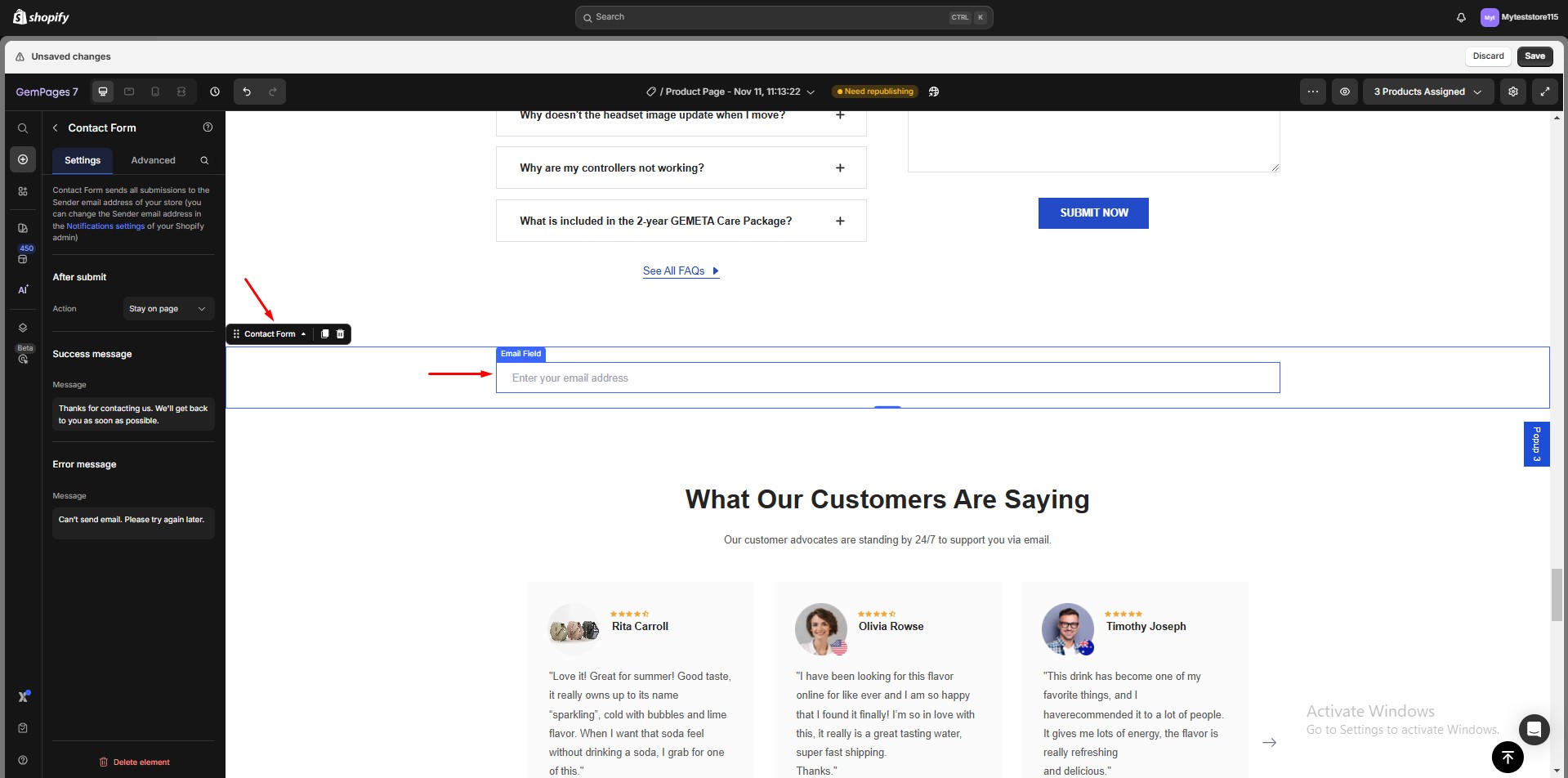 Email Field Element - Help Center