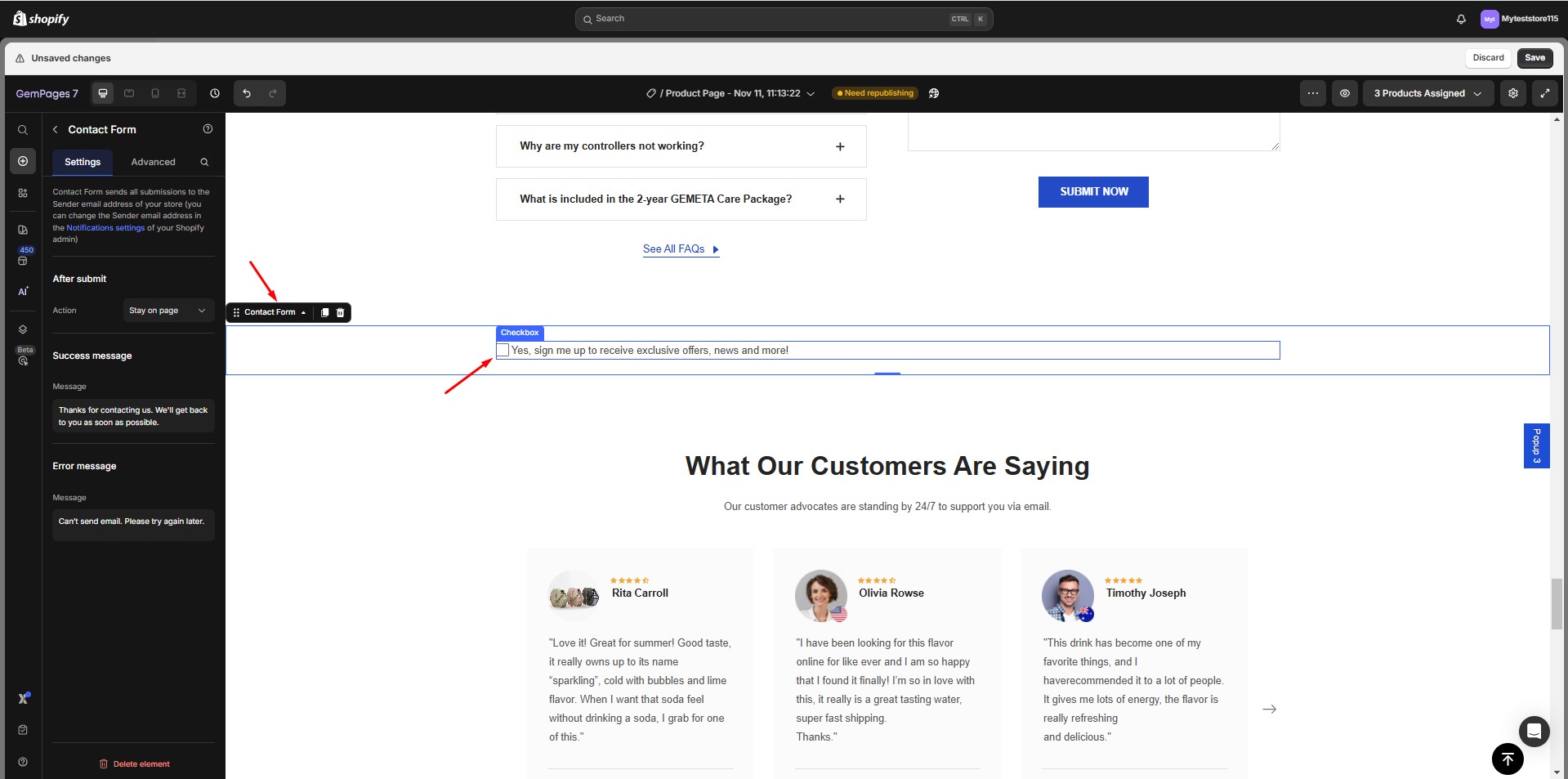 Checkbox Element - Help Center