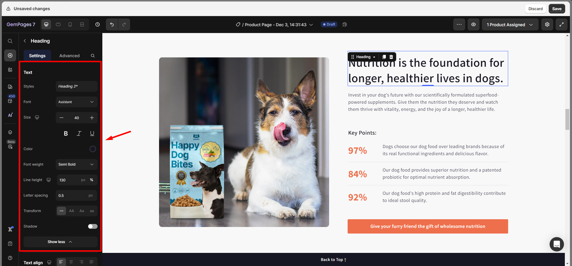 Text & Typography Settings Overview - Help Center