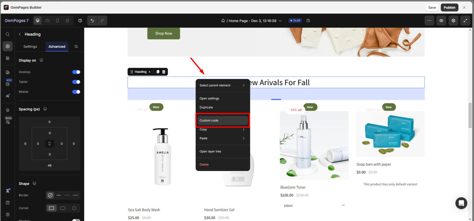 Customize Style of Element with Custom CSS & Javascript Code - Help Center