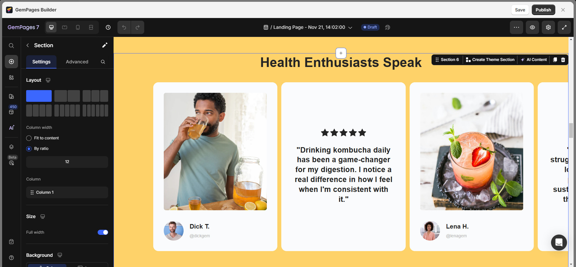 Save A Section To Template Library Help Center